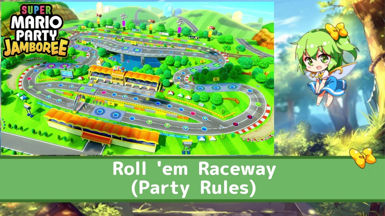 Super Mario Party Jamboree - Roll 'em Raceway (Party Rules) - YouTube