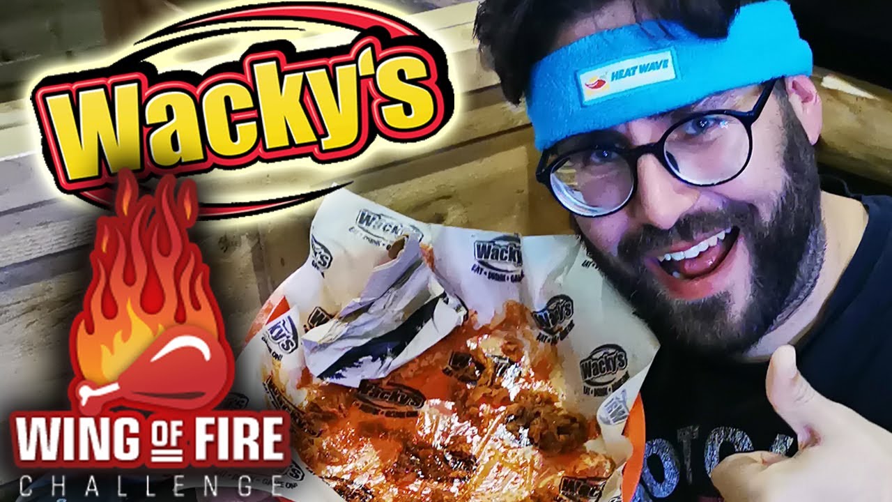 Wacky's Wing of Fire Challenge! Devil's Inferno Hot Sauce! 20 Wings in ...