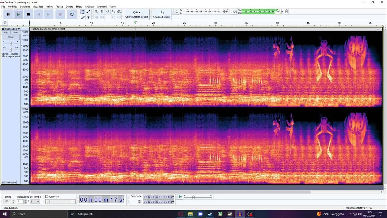 Cuphead Hidden Audio File Spectrogram - YouTube