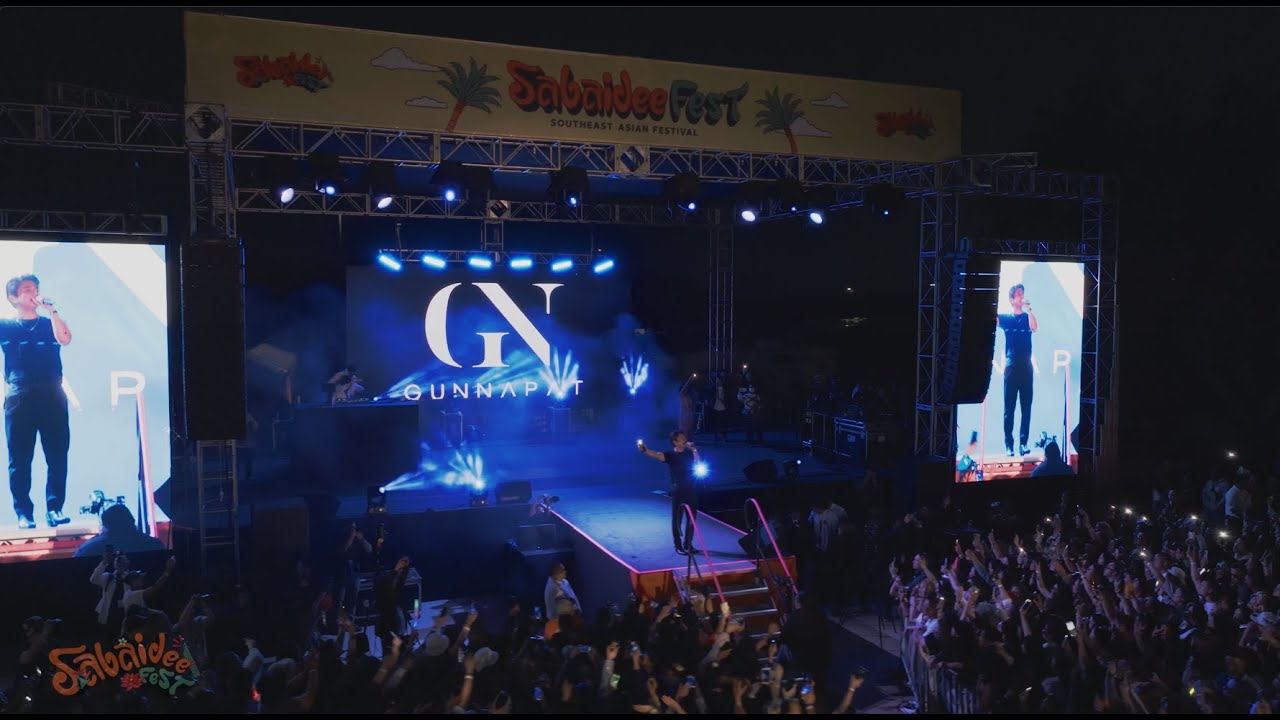 Sabaidee Fest 2023 - Gun Napat - ข้างๆหัวใจ (Khang Khang Hua Jai) - (4k ...