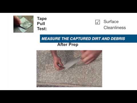 Tape Pull Test for Concrete and Pavement Surface-Prep Inspection - YouTube