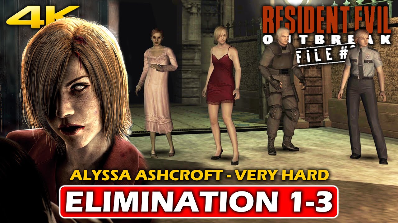 RESIDENT EVIL OUTBREAK FILE 2 Alyssa Ashcroft ELIMINATION 1-3 CO-OP ...