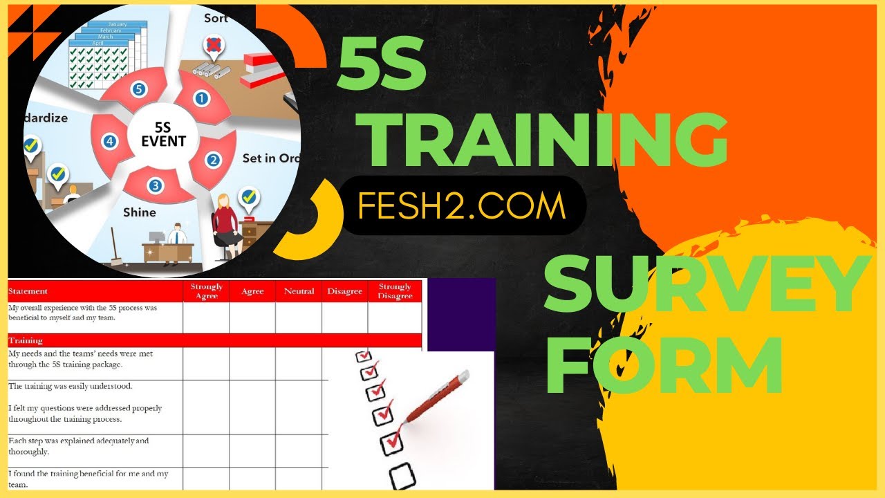 5S feedback Form, Survey Form, 5S Training Feedback Form, Feedback Form ...