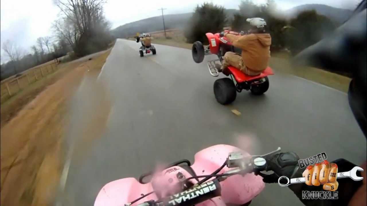World Record ATV Wheelie Training - YFZ450 - YouTube