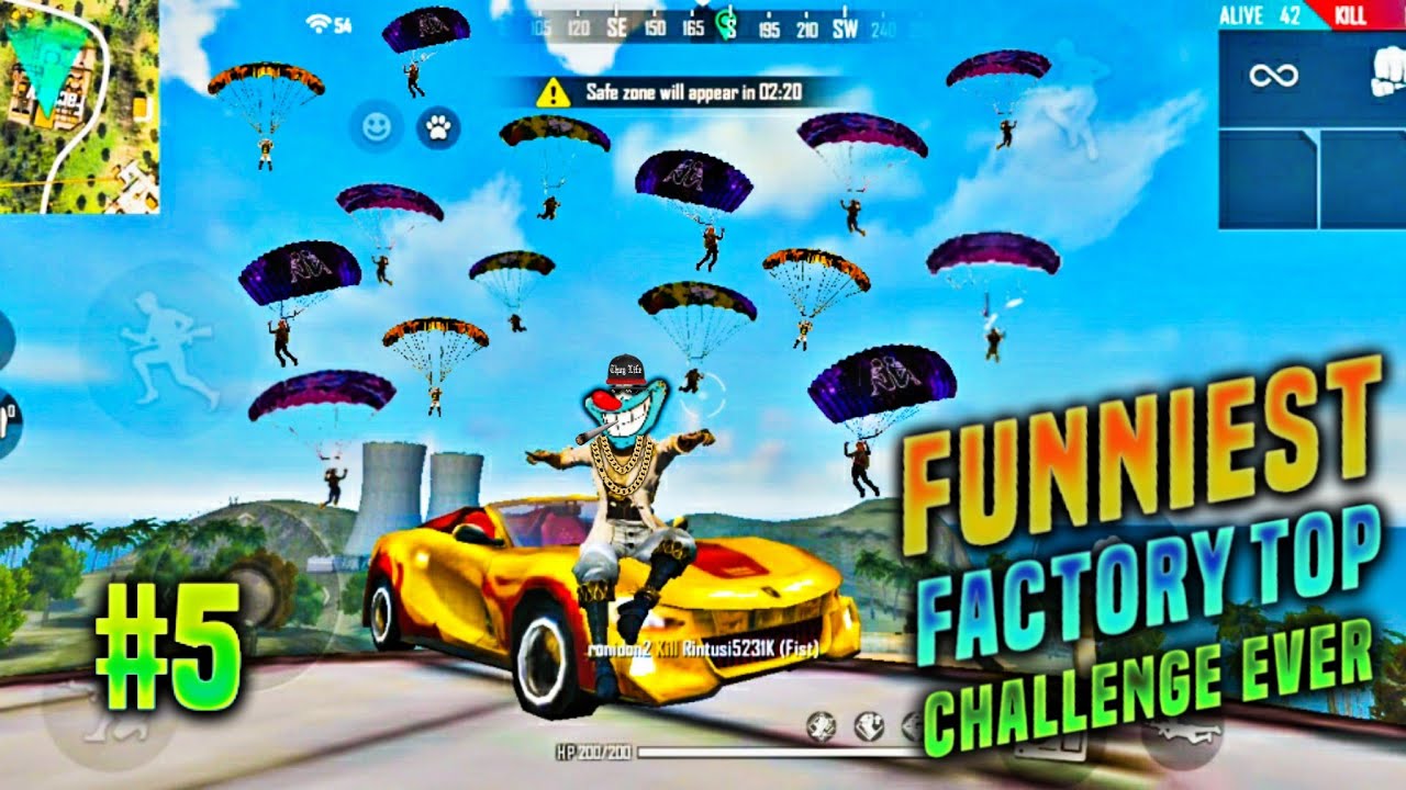 [FUNNIEST😂] WHEN OGGY PLAY FACTORY TOP CHALLENGE FREE FIRE || FREE FIRE ...