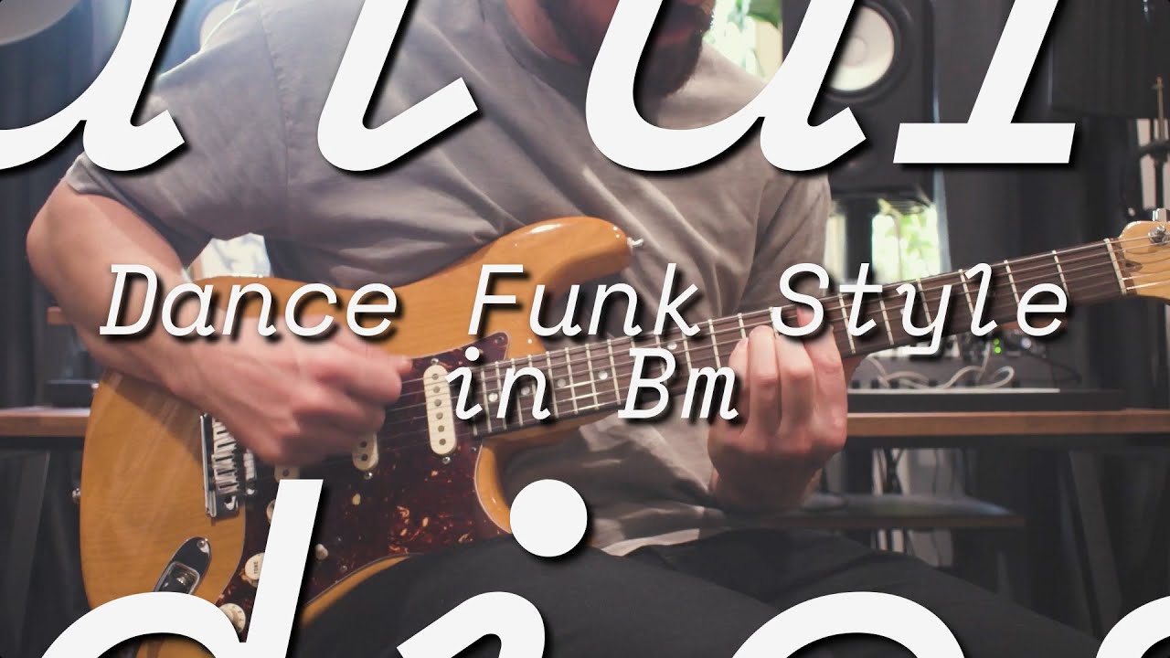 Dance Funk Style Groove in Bm - Guitar Backing Track - YouTube