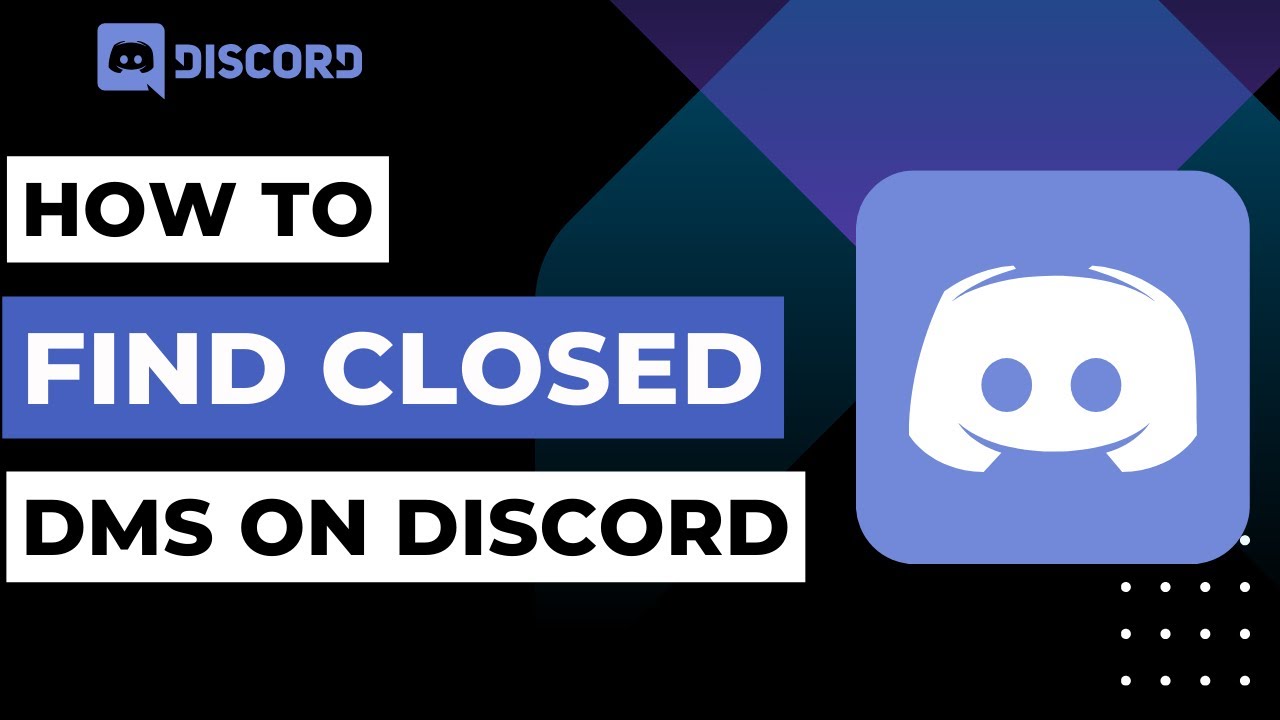 How To Find Closed DMs On Discord Mobile YouTube How To Find Closed DMs On Discord Mobile YouTube