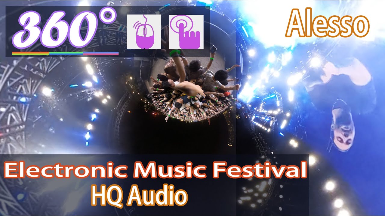 [360° VR & HQ Audio] Electronic Music Festival | ALESSO Live | Ultra ...