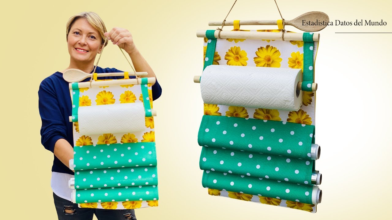 Keep your kitchen tidy and organized/ Kitchen paper holder with three ...