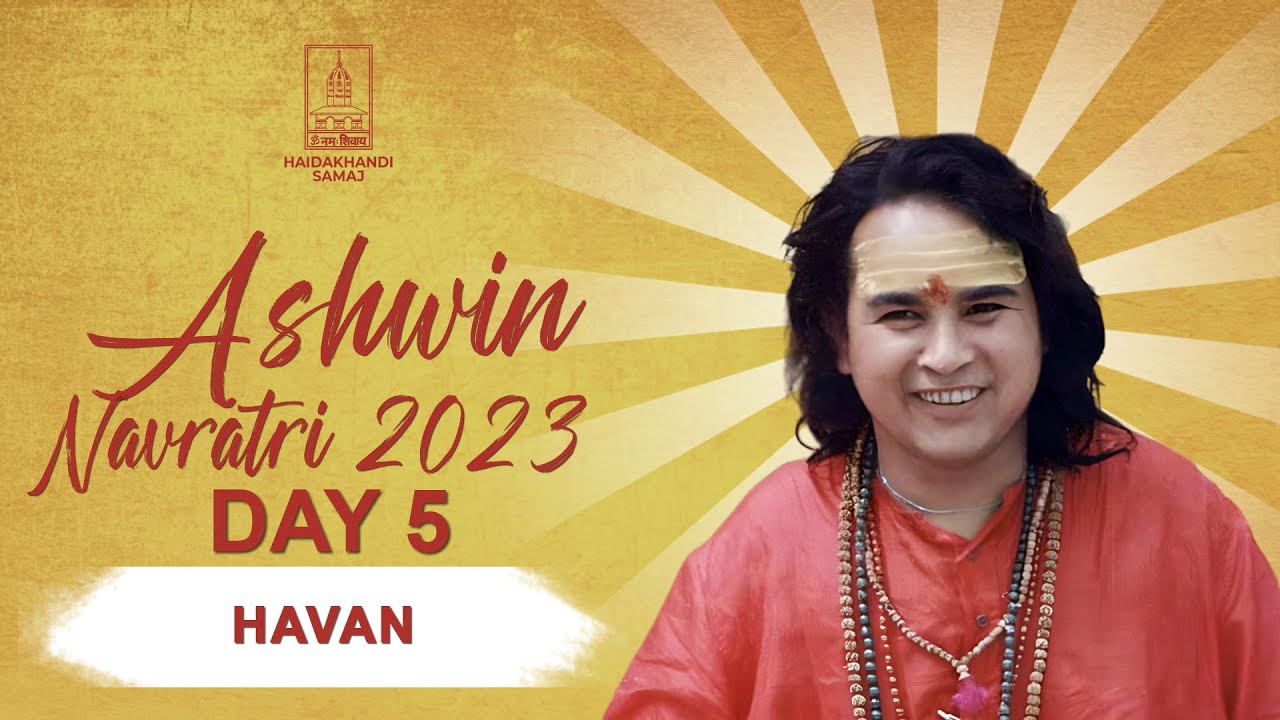 havan |Day 5| Ashwin Navratra 2023 | Live From Shree Baba Haidakhan ...