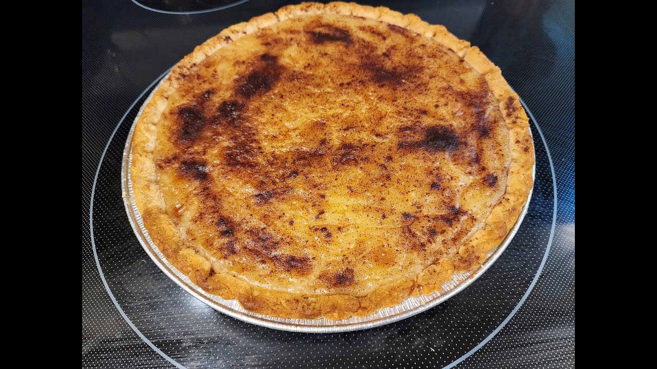 Sugar Cream Pie (Indiana pie) Hubbys Birthday "pie"! - YouTube