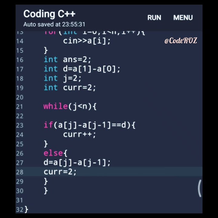 #42 Arrays challenge: Longest Arithmetic Subarray using C++ | c++ tutorial #shorts - YouTube