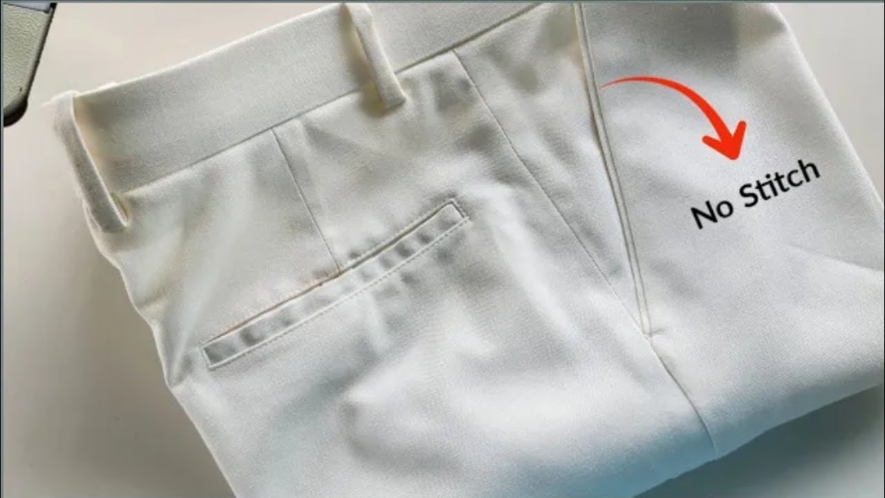 how to sew invisible stitch pant side pockets simple and easy method ...