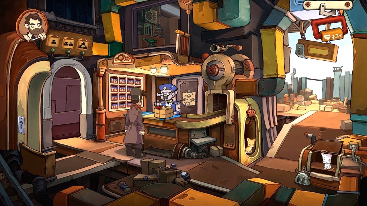 Postal cats. Walkthrough #16 (Deponia) - YouTube