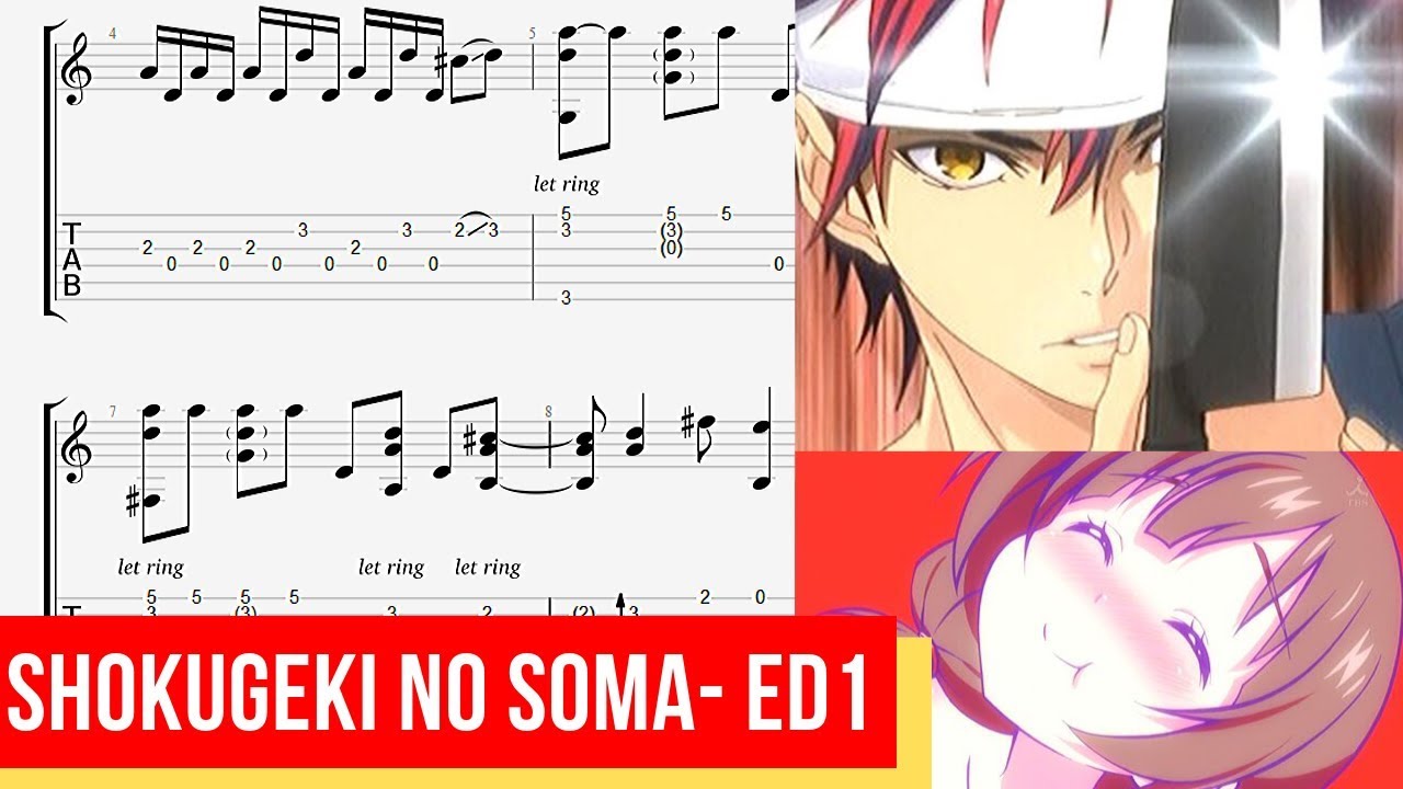 Spice - Shokugeki no Soma Ending 1 (Fingerstyle Tabs) - YouTube