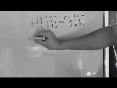 Adding and Subtracting 3x3 Matrix - YouTube