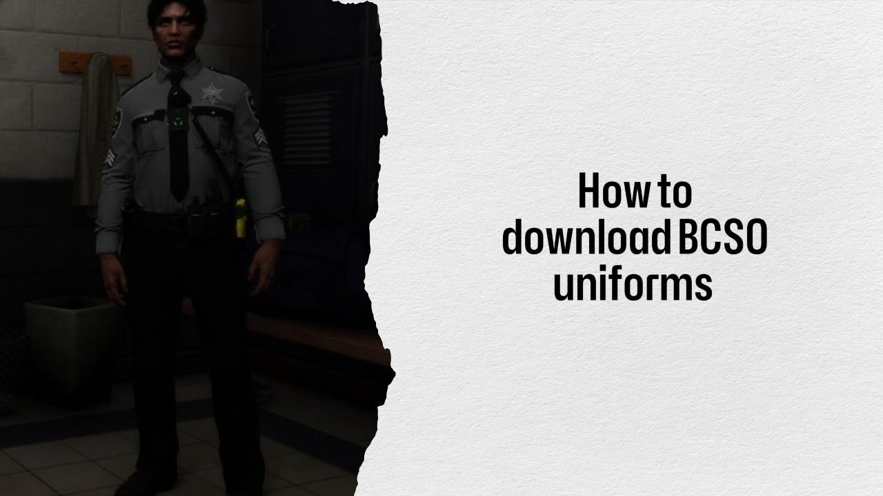 how to download a BCSO uniforms pack for lspdfr - YouTube