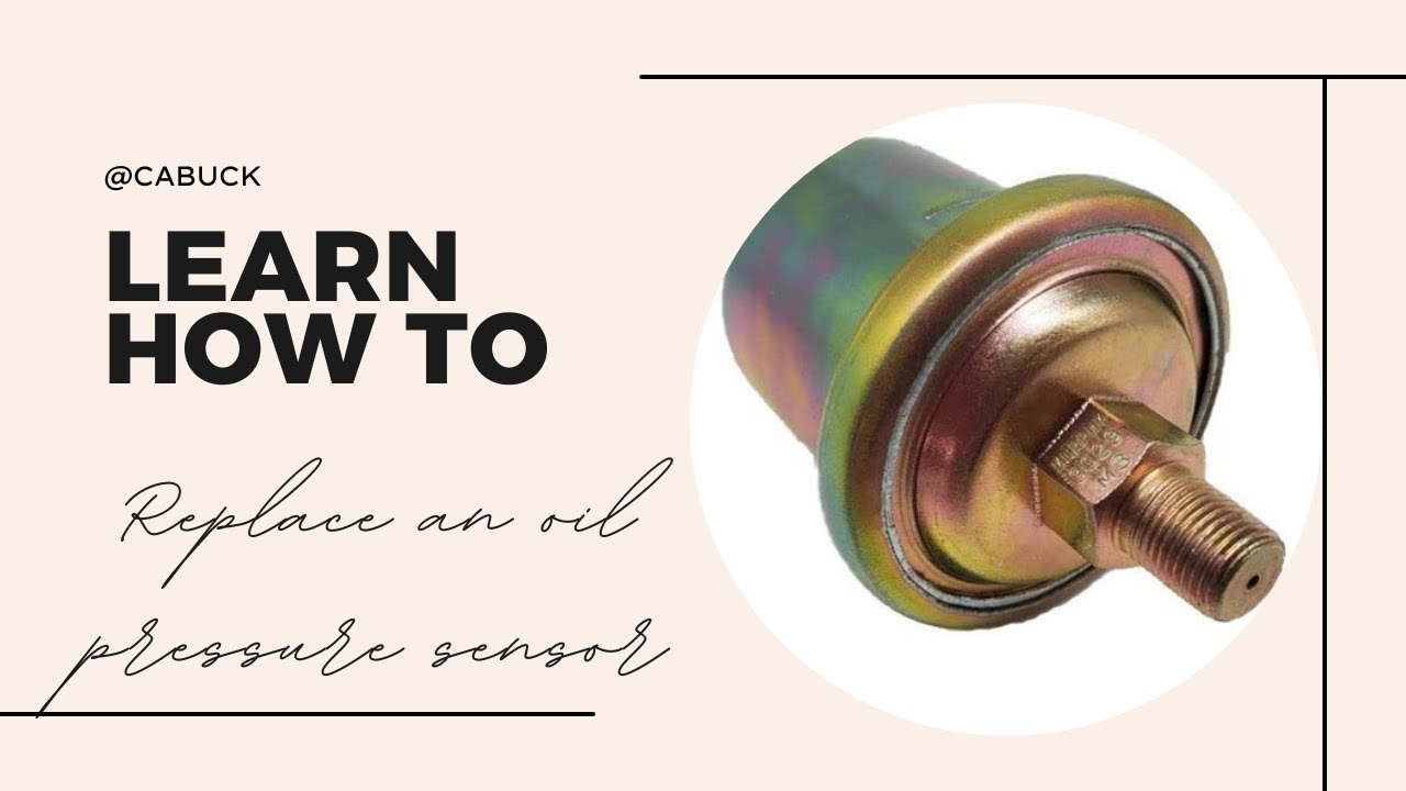 How to replace an oil pressure sensor in a 1988 Chevy Silverado!! - YouTube