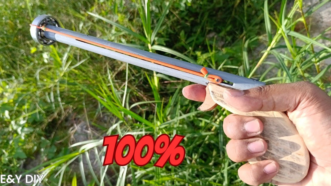 DIY Slingshot Rifle - YouTube
