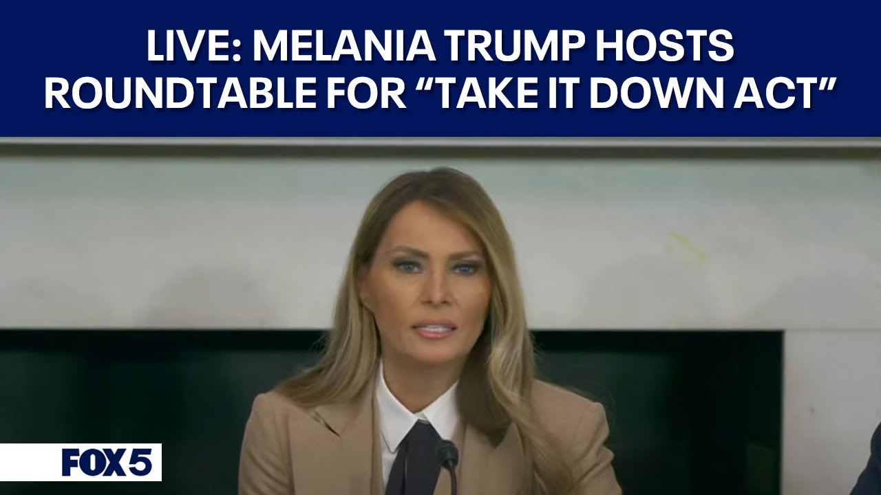 LIVE: First Lady hosts roundtable for "Take It Down Act" - YouTube