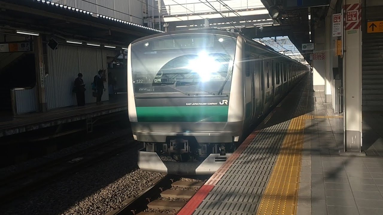 2023/12/8(金) 8664M E233系7000番台宮ﾊｴ122編成 TK入場 #e233系7000番台 - YouTube