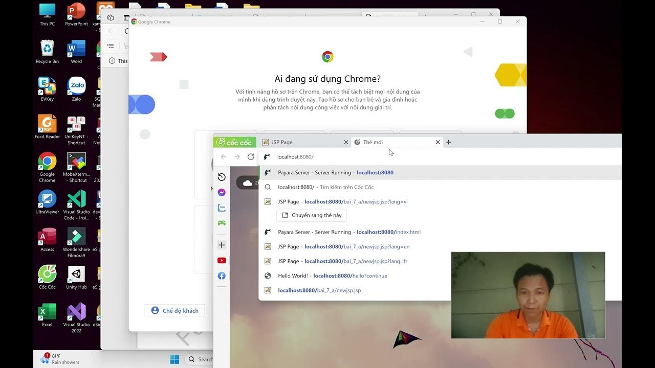 Java web JSP - Servlet :: môn WCD - Multi language - YouTube
