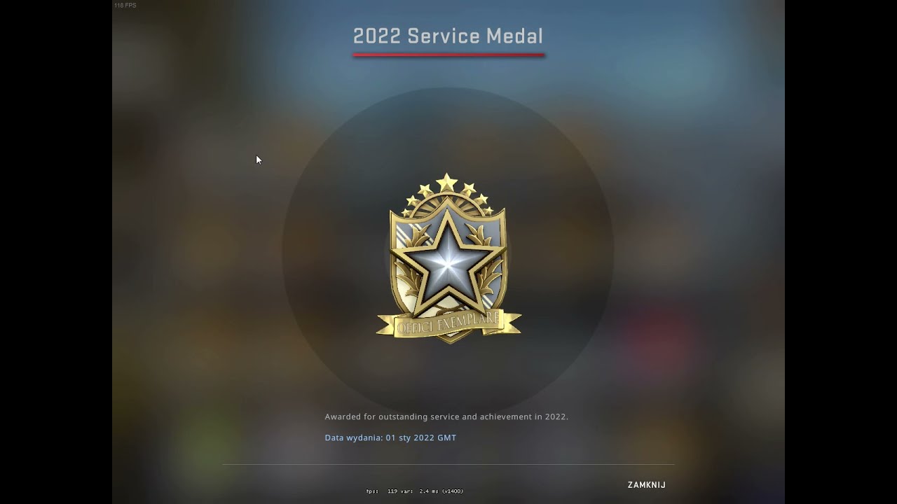 GETTING 2022 SERVICE MEDAL CS:GO - YouTube