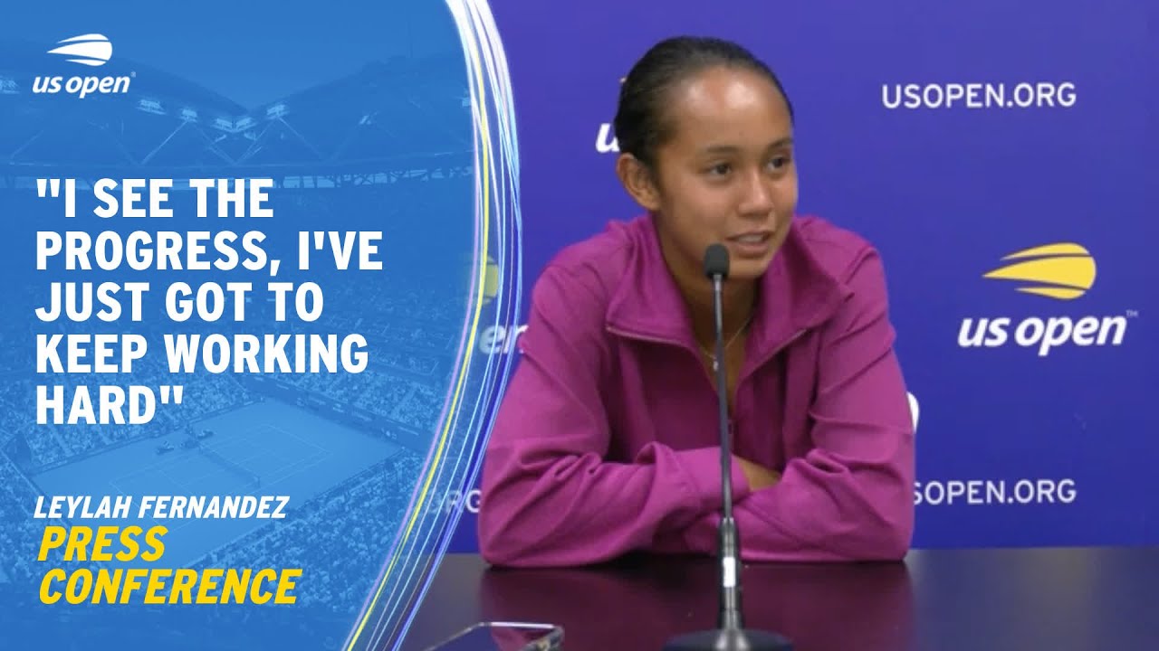 Leylah Fernandez Press Conference | 2023 US Open Round 1 - YouTube