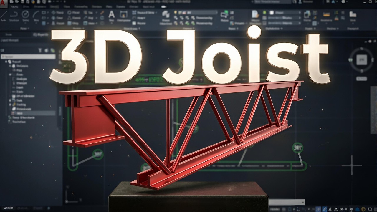 Steel Joist Girders 3D - AutoCAD Plug-In - YouTube