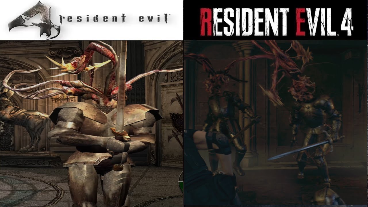 Resident Evil 4 Original VS. Remake Comparison - Armadura - YouTube