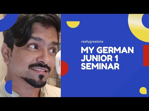 My German Junior I Seminar - Thank you RK Math und Tahseena Ma'am - YouTube