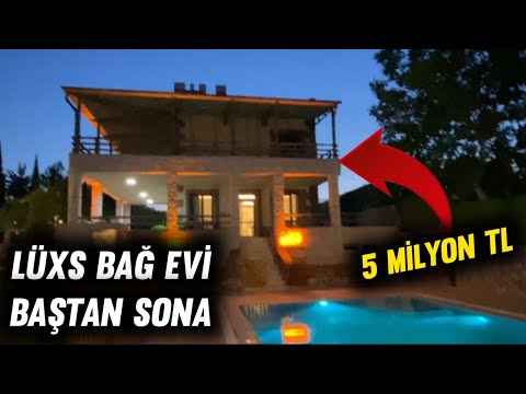 5 MİLYON TL’LİK LÜX BAĞ EVİ YAPIMI-1 SENELİK EMEK VİDEO-BAŞTAN SONA HAVUZLU VİLLA YAPIMI