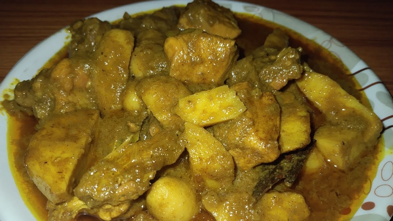 How to make Arabi with chicken recipe | Arvi chicken recipe | by Arifa ...
