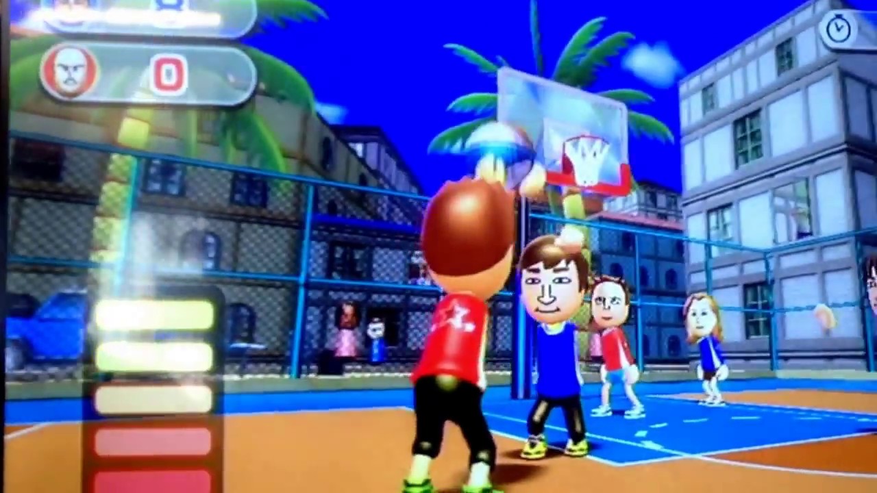 Wii sports resort basketball Daniel Cameron vs Ian Jones - YouTube