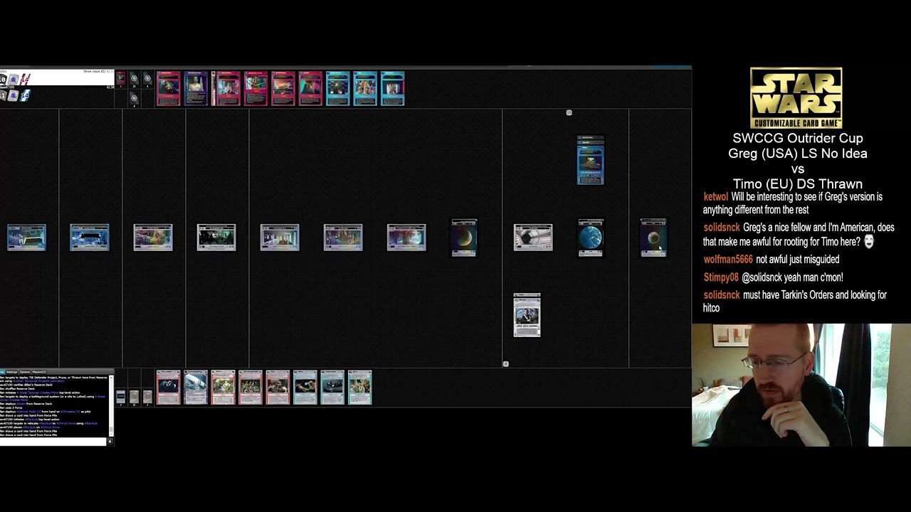 Star Wars CCG - Outrider Cup III Match #4 - Greg S (No Idea) vs Timo D ...
