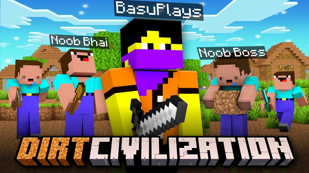 I Joined Dirt Civilization In Minecraft (HINDI) - YouTube