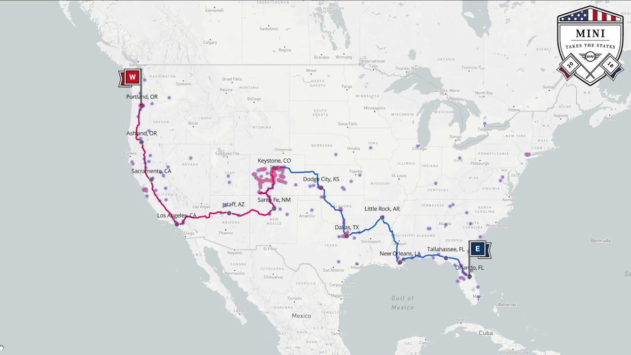 MINI USA | MTTS 2018 | Rally Heat Map - YouTube
