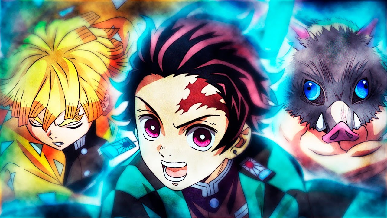 TANJIRO , ZENITSU E INOSUKE RAP | KNY | TRIO CAZADEMONIOS RAP ...