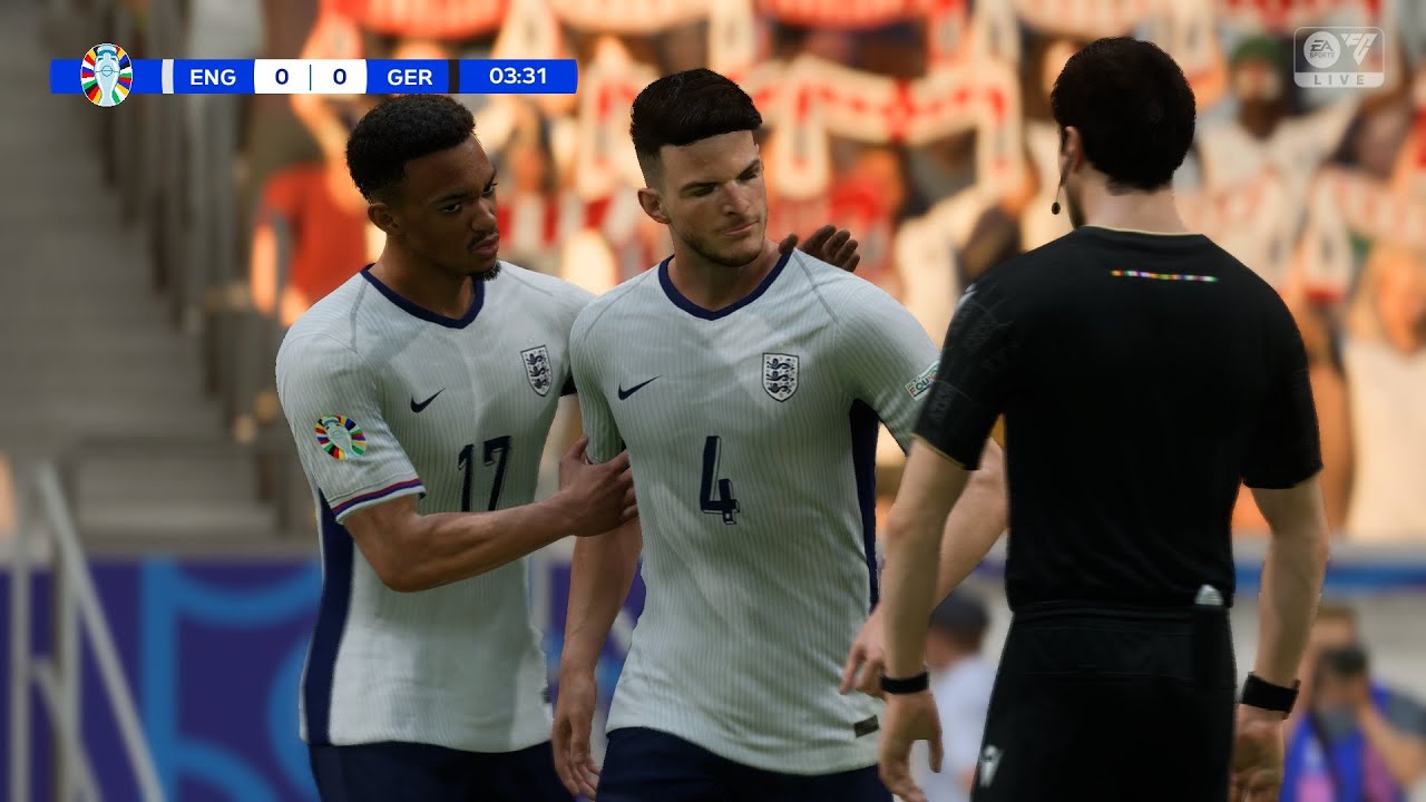 Germany Vs English Quarter Final EURO2024 0 - 3, EA FC24 - YouTube