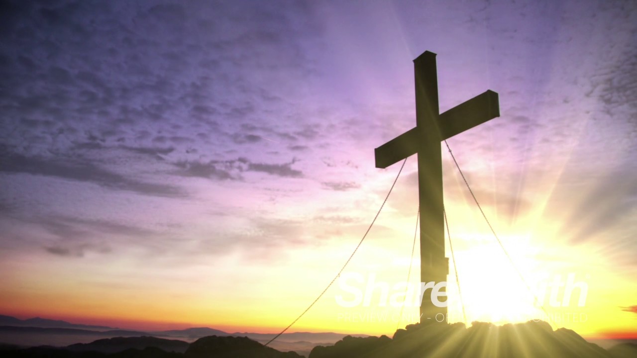 Easter Background: Sunrise Cross Christian Worship Video - YouTube