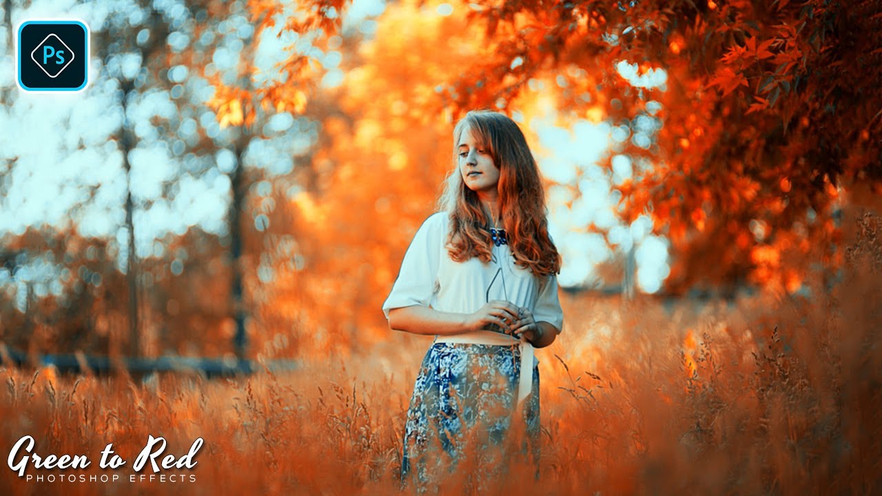 Green To Red Color Grading Effect Photoshop Tutorial - YouTube