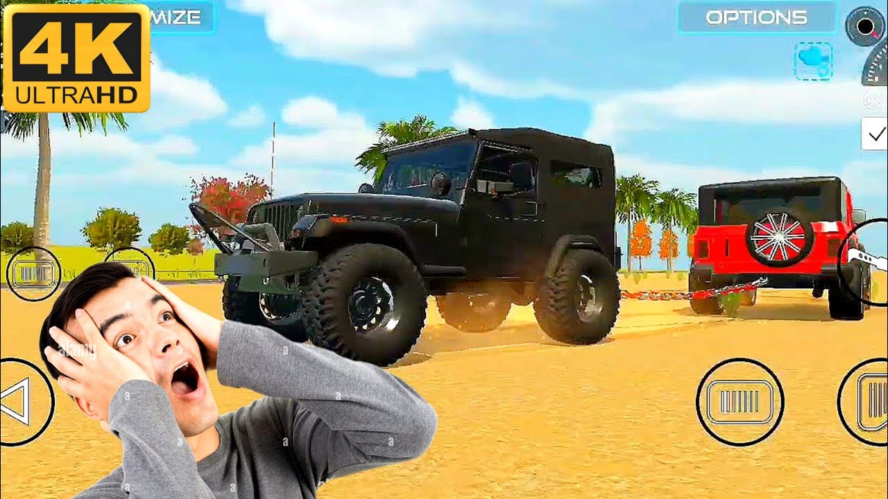 Hindi - New Mahindra Thar Vs Old thar gameplay video android # ...