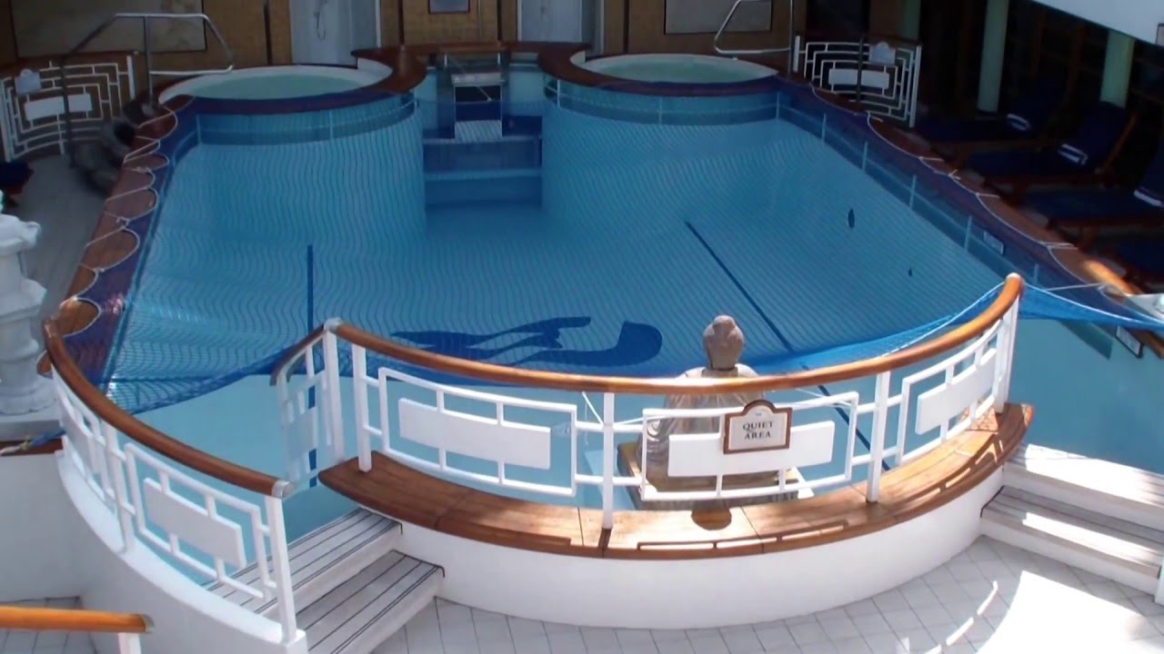 Emerald Princess Sanctuary Pool - YouTube