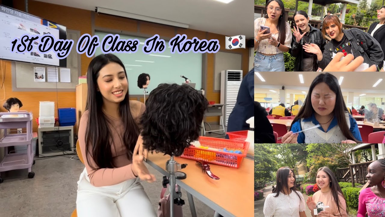 First day of classes in Korea 🇰🇷| Korea vlog| Bhutanese🇧🇹| k-beauty class - YouTube