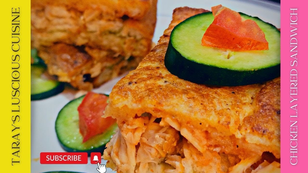 Chicken Layered Sandwich in my style | healthiest snack TLC - YouTube
