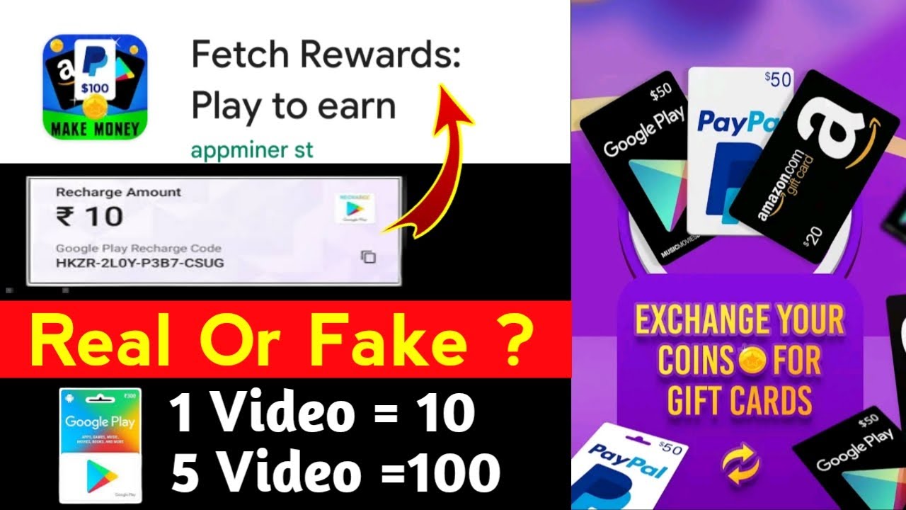 Fetch Rewards App Review In Hindi | Free Redeem Code | Free Amazon Gift ...