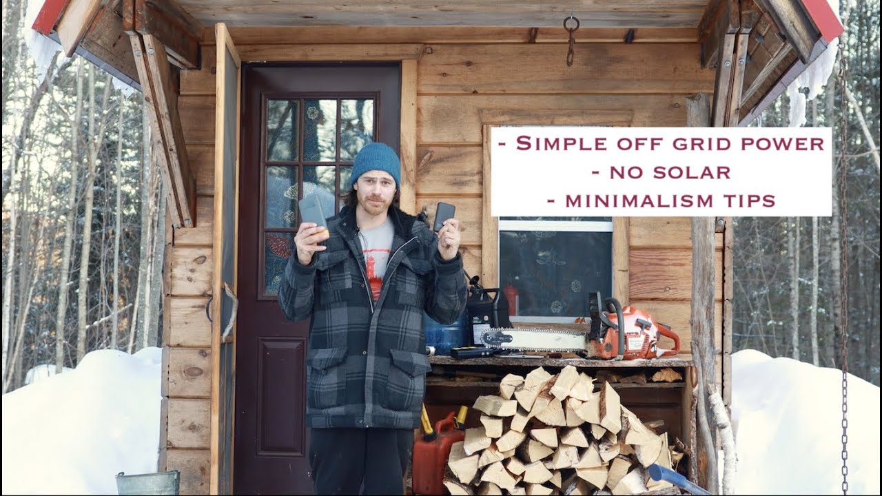 How I Live on Bare Minimum Power Off Grid (No Solar or Genny!) - YouTube