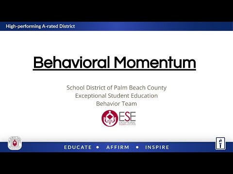 BTW 29- Behavioral Momentum - YouTube