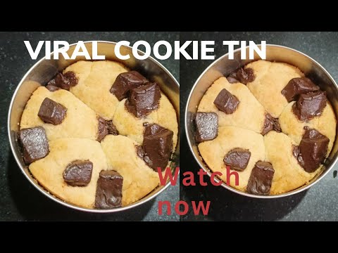 Viral Scoopable Cookie Tin Recipe / Viral cookie tin / single serve cookie