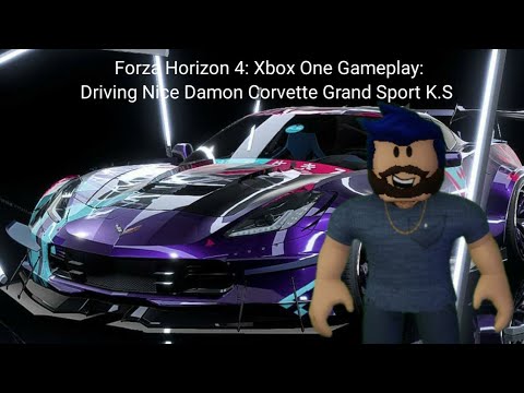 Forza Horizon 4: Xbox One Gameplay: Driving Nice Damon Corvette Grand ...